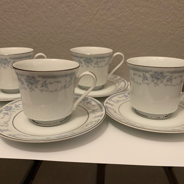 Sheffield Blue Whisper Porcelain Fine China - Etsy