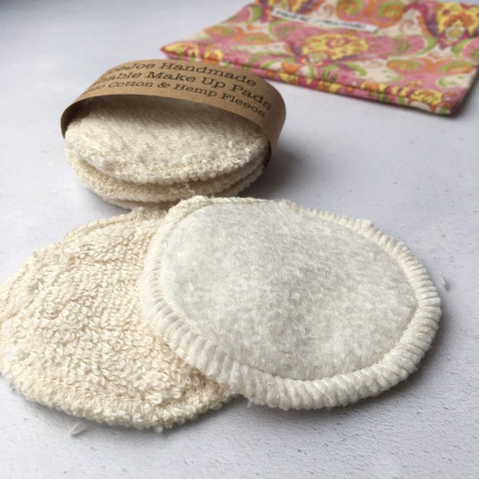 Washable Make up Pads - Plastic Free - Vegan - Wash - Unbleached ...