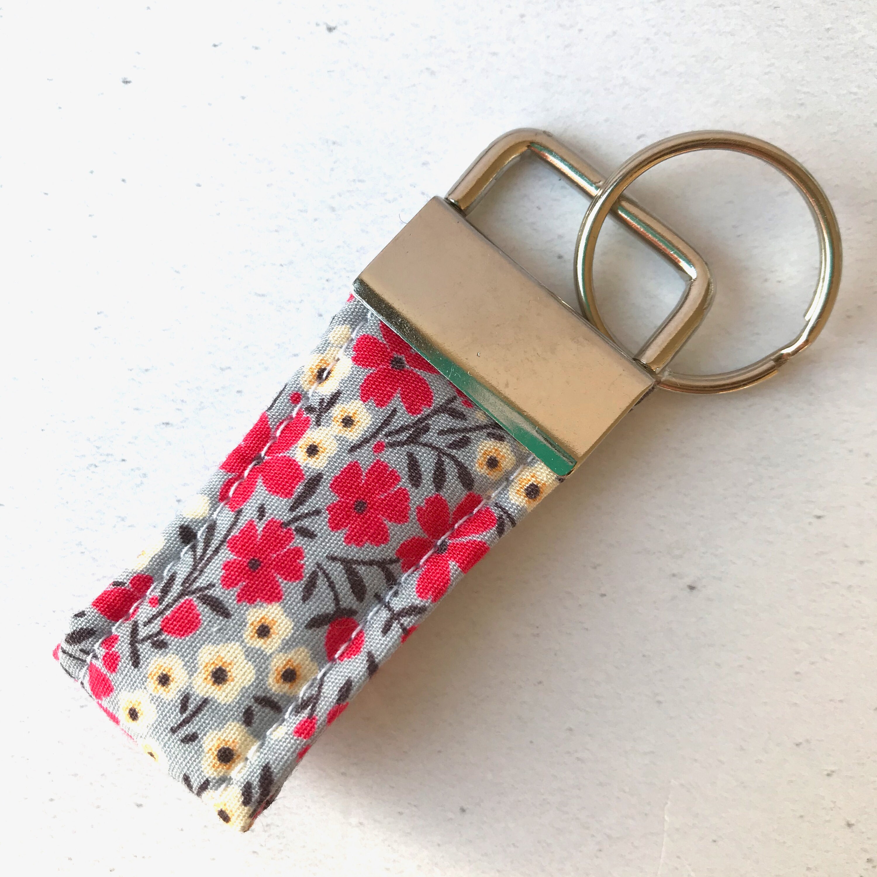 ASSORTED DESIGNS - Key Rings - Key Fobs - Handmade - Hand Sewn - Flower ...