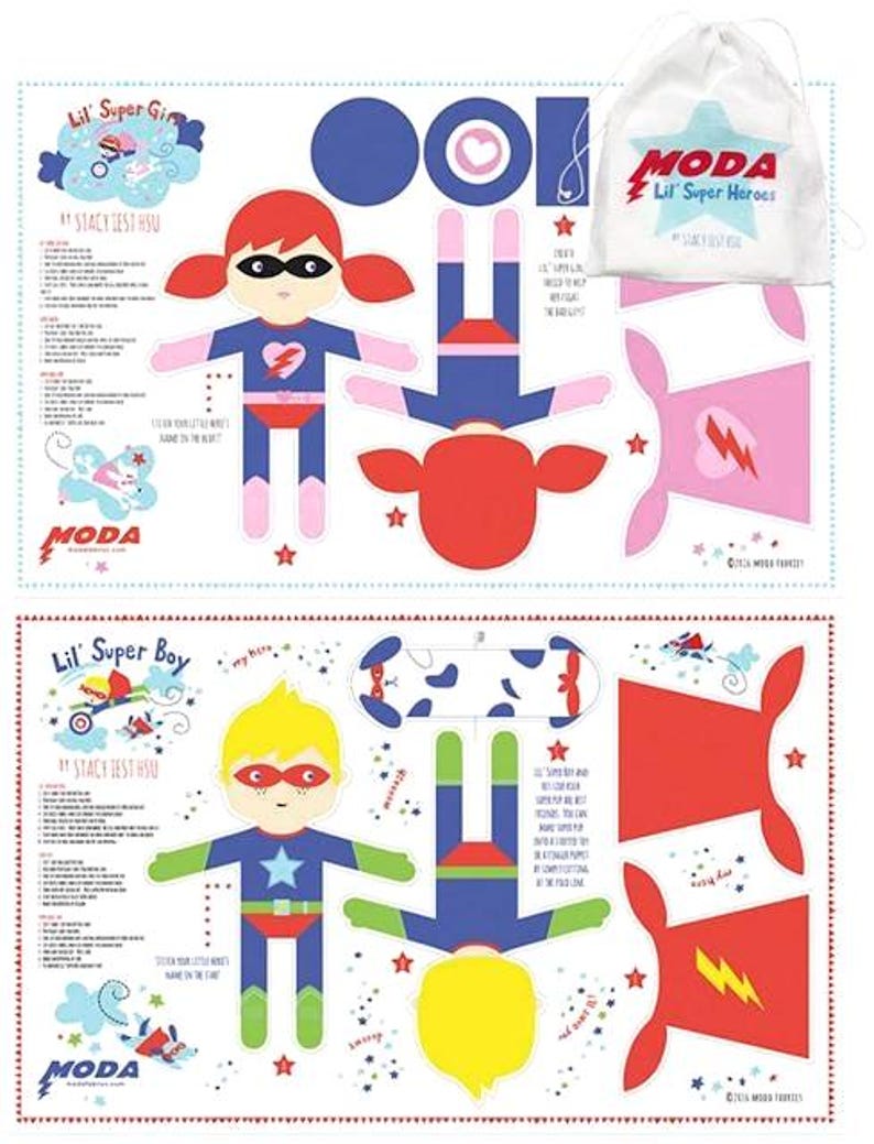 Moda Lil' Super Heroes Panel - Etsy