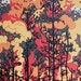 Fire, Original Woodcut Reduction Print - Etsy