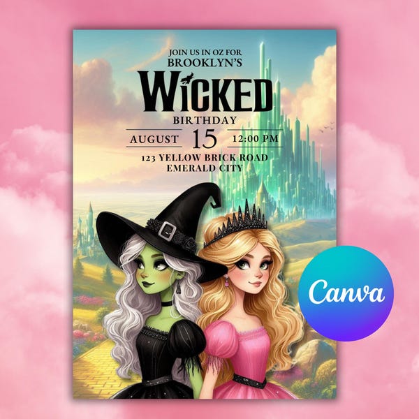 Wicked Party Invitations - Etsy