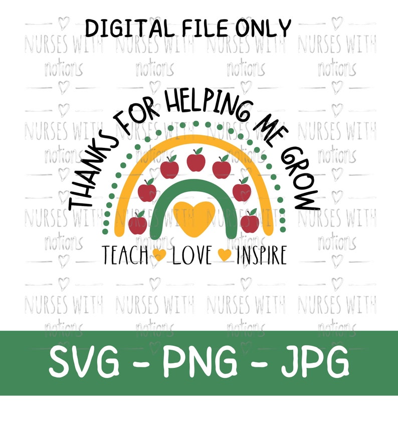 Teacher Svg Teacher Appreciation Svg for Teacher Thank You Svg Thank ...