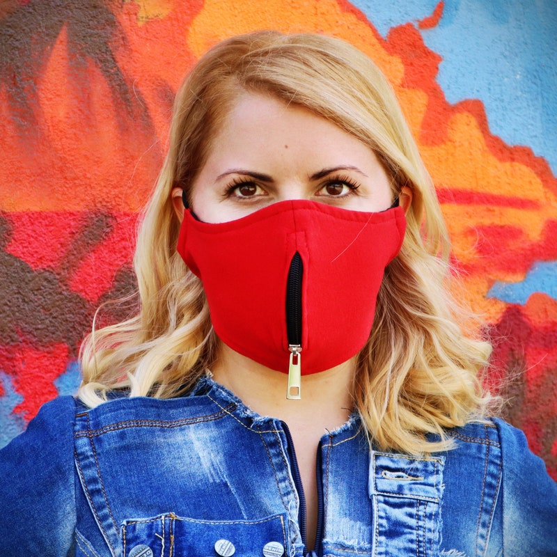 Zipper Face Mask - Etsy