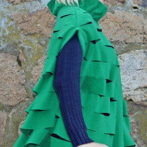 Laser Cut Wool Cape, Women's Poncho Cape, Cropped Cloak for Women TC86 ...