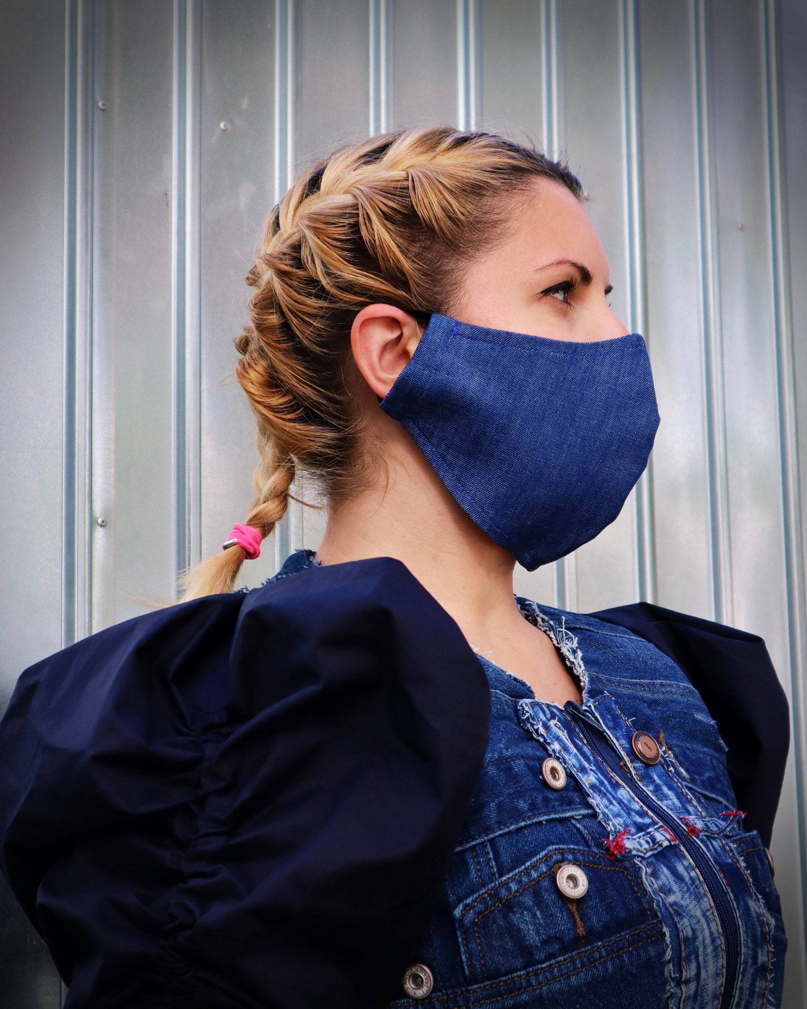 Denim Mask With Filter Pocket Jean Mask Anti-dust Masks - Etsy