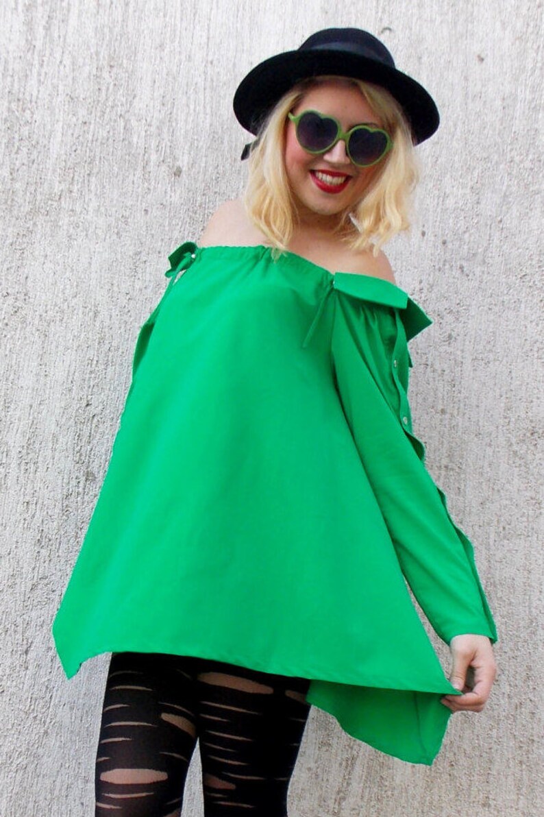 Off shoulder Top Office Top Cotton Top Womens Blouse Summer | Etsy