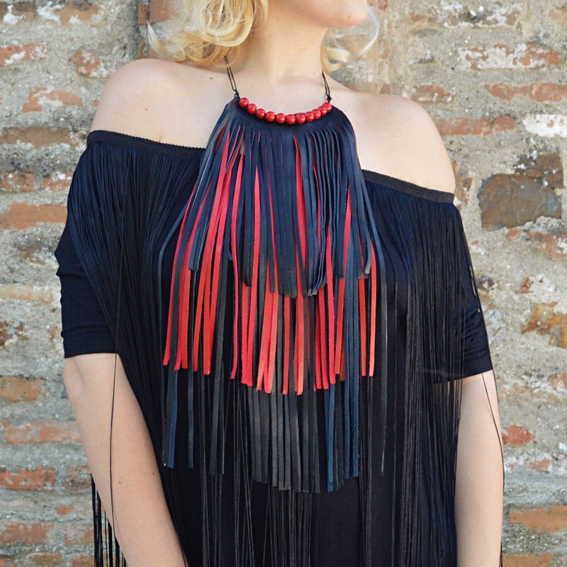 Fringe Necklace - Etsy