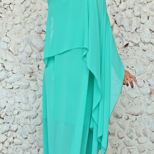 Turquoise Extravagant Kaftan / Elegant Loose Dress / Turquoise Summer ...