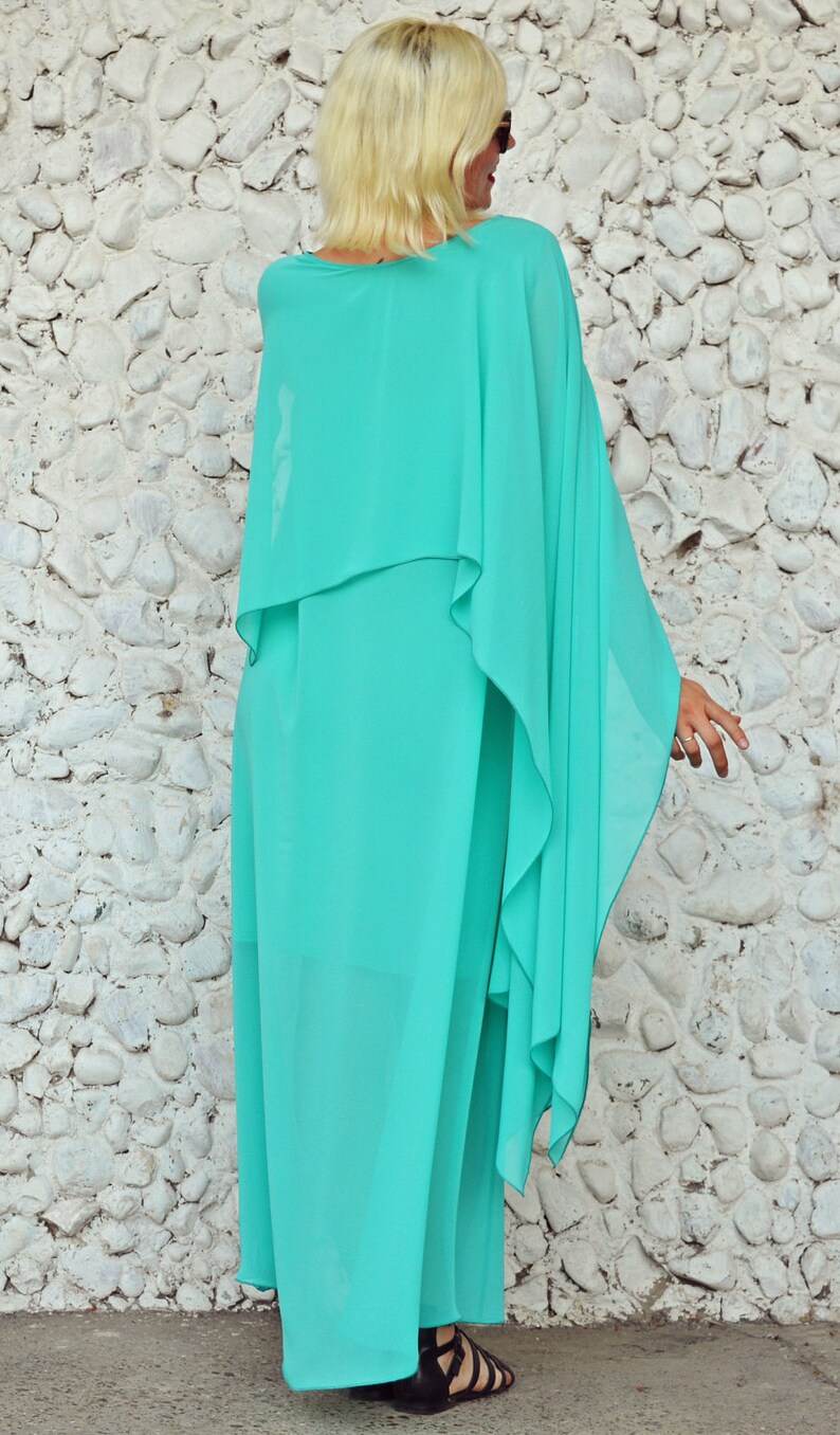 Turquoise Extravagant Kaftan / Elegant Loose Dress / Turquoise - Etsy