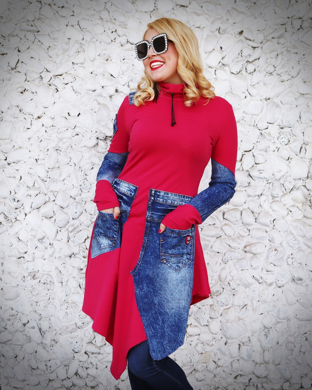 Quarantine Sweatshirt Dress for Women, Social Distancing Fleece Cotton ...