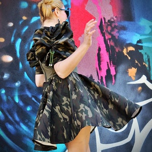 Summer Dress for Women Military Army Dress Casual Camouflage Dress ...