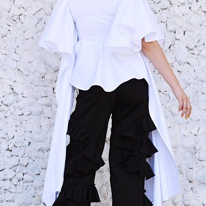 Pants for Women Loose Pants Hippie Pants Ruffle Cotton Pants Summer ...