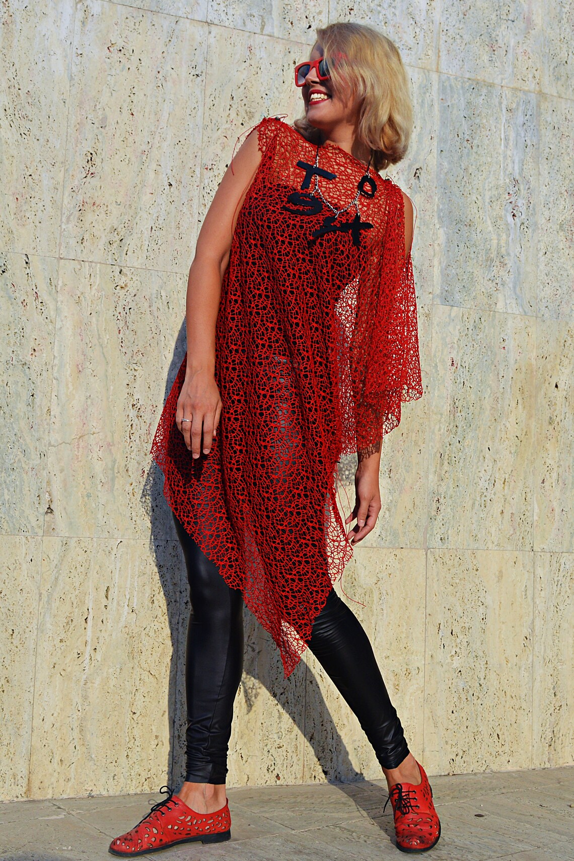 Formal Lace Tunic Party Dress for Women Red Mash Tunic TT122 - Etsy