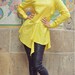 Extravagant Lemon Yellow Blouse / Pure Cotton Lemon Yellow Top - Etsy