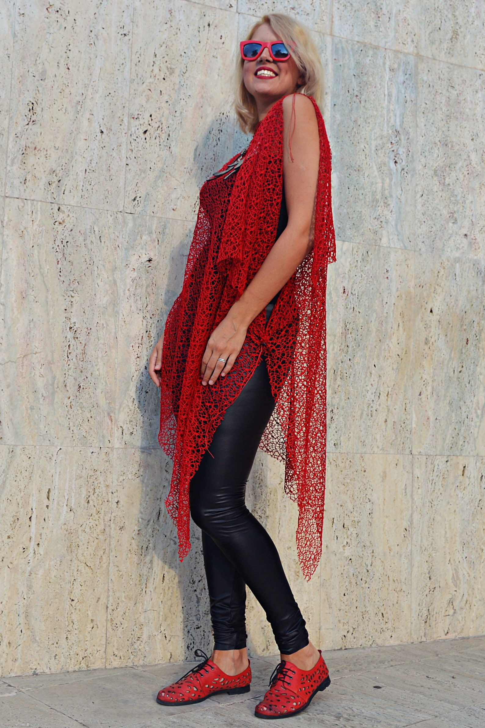 Formal Lace Tunic Party Dress for Women Red Mash Tunic TT122 - Etsy