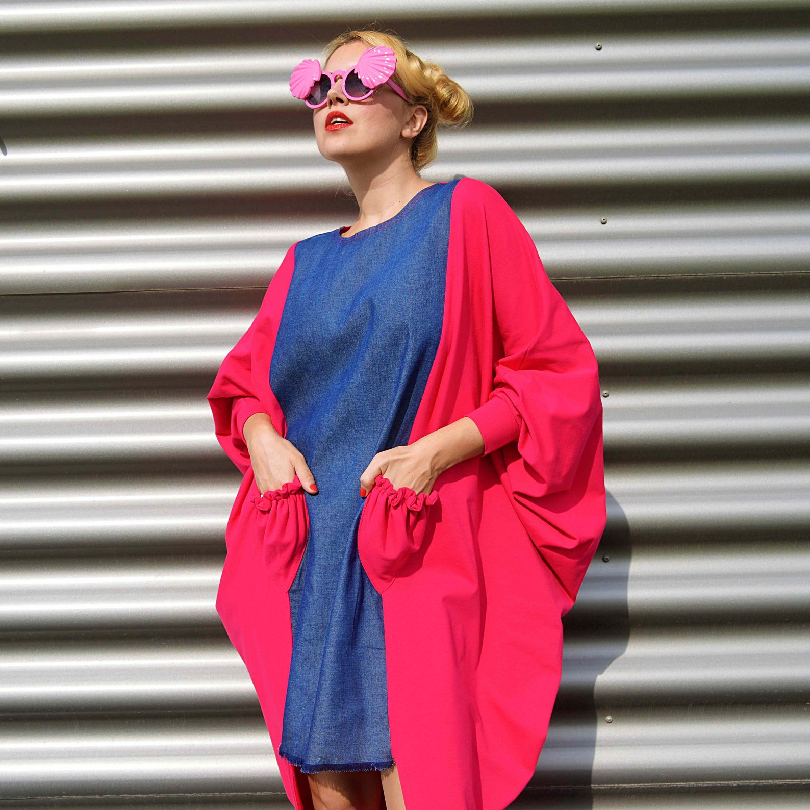 Maxi Dress Denim Dress Plus Size Dress Long Dress TDK320 - Etsy