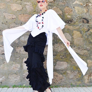 Pants for Women Loose Pants Hippie Pants Ruffle Cotton Pants Summer ...