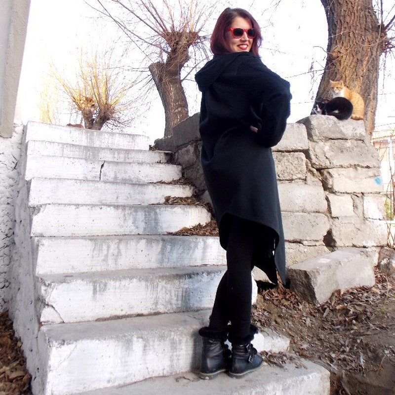 Asymmetrical Coat - Etsy