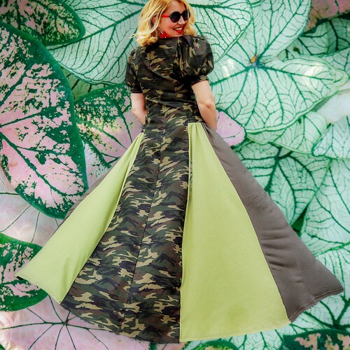 Summer Dress for Women Military Army Dress Casual Camouflage - Etsy