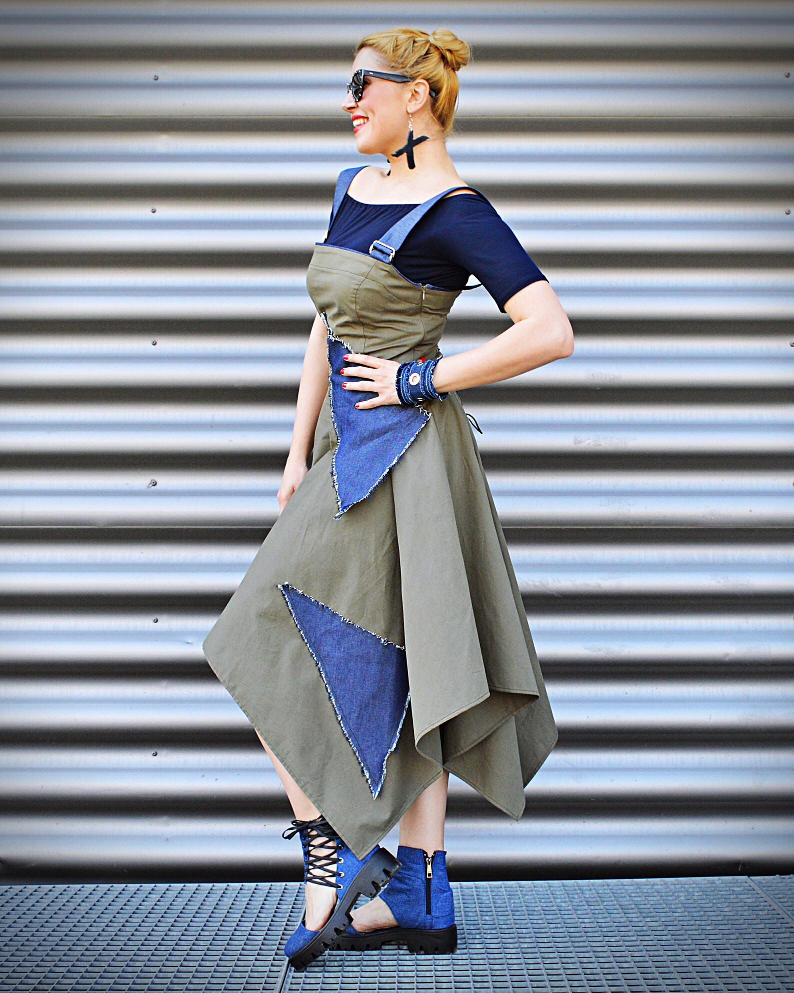 Cotton Dress Summer Dress Pinafore Dress Jumper Dress Women - Etsy