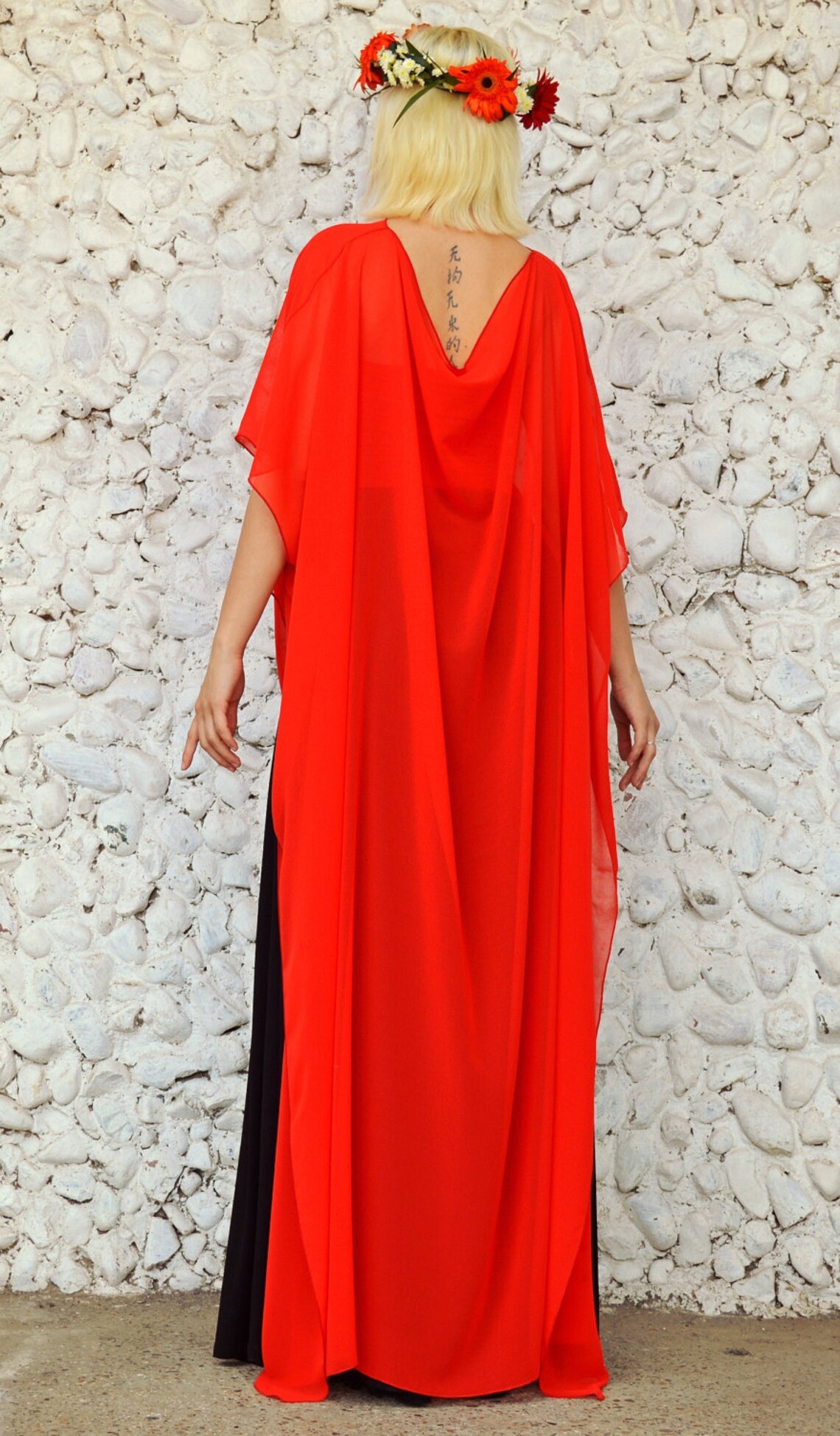 Extravagant Red Top TT87 Long Summer Top Sheer Red Duster - Etsy