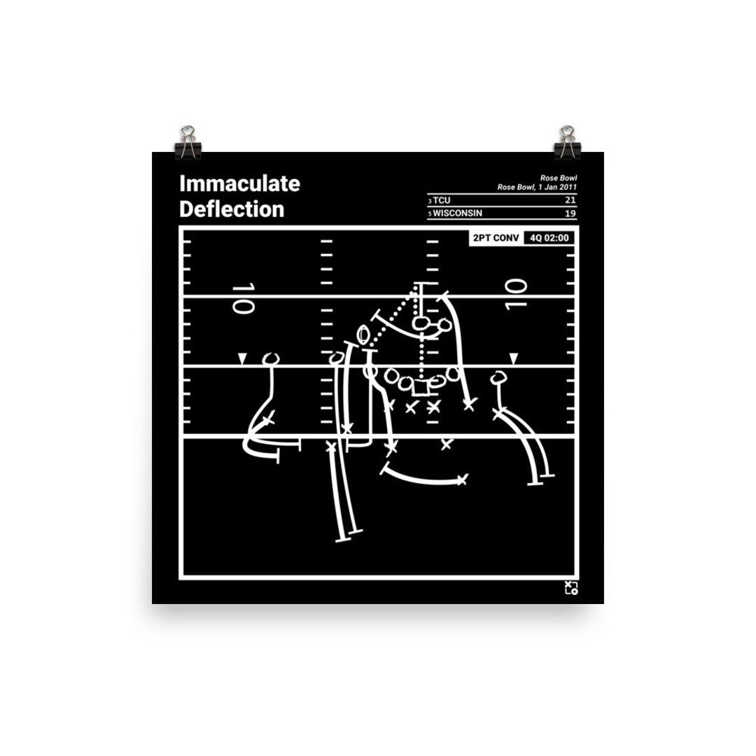 Greatest TCU Football Plays Poster: Immaculate Deflection (2011) - Etsy