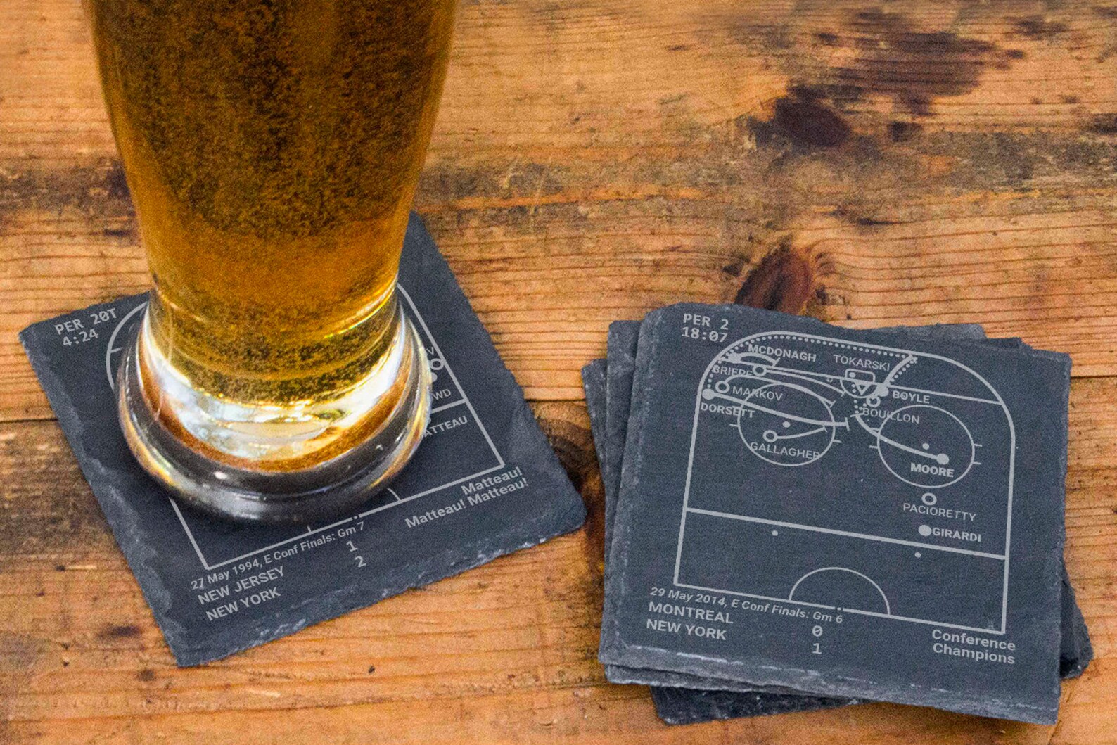 Greatest Rangers Plays: Slate Coasters set of 4 - Etsy