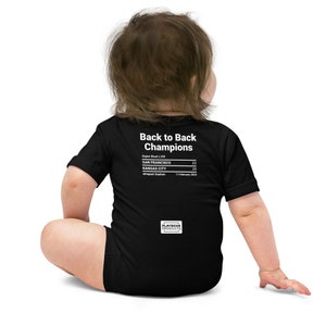 Greatest Chiefs Plays Baby Bodysuit: Back to Back Champions (2024) - Etsy
