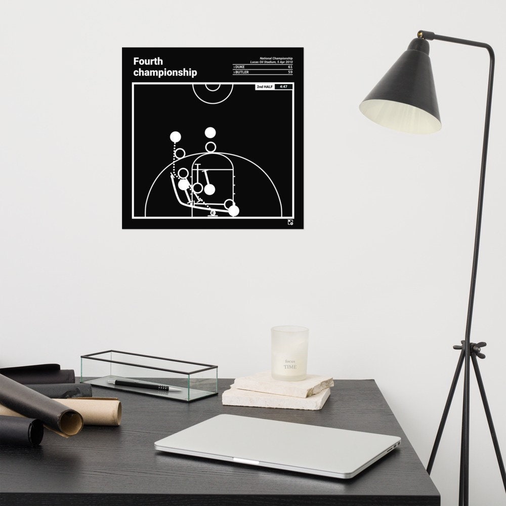 Greatest Duke Basketball Plays Poster: Fourth Championship - Etsy