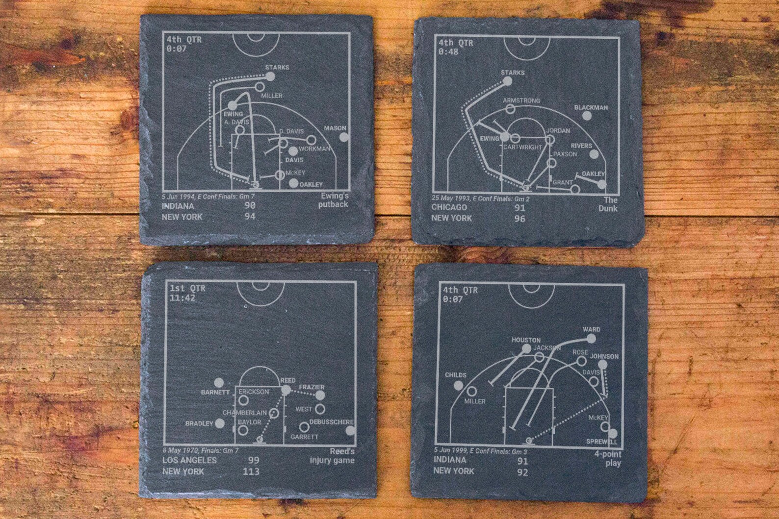 Greatest Knicks Plays: Slate Coasters set of 4 - Etsy