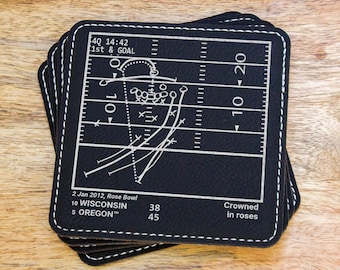 Greatest LSU Football Plays: Slate Coasters set of 4 - Etsy
