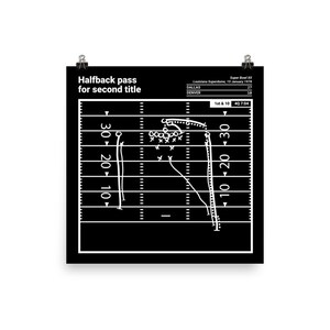 Greatest Cowboys Plays Poster: Halfback Pass for Second Title (1978) - Etsy