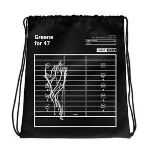 Greatest Ohio State Football Plays Drawstring Bag: Greene for 47 (1974 ...