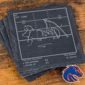 Greatest Boise State Football Plays: Slate Coasters (set of 4) - Etsy