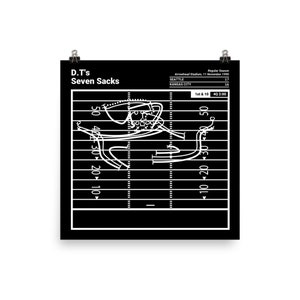 Greatest Chiefs Plays Poster: D.t's Seven Sacks (1990) - Etsy
