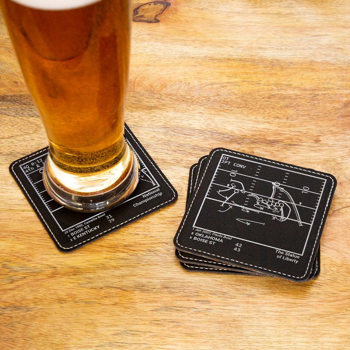 Greatest Boise State Football Plays: Leatherette Coasters (set of 4) - Etsy