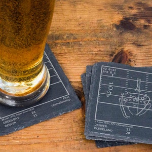 Greatest Broncos Plays: Slate Coasters (set of 4) - Etsy