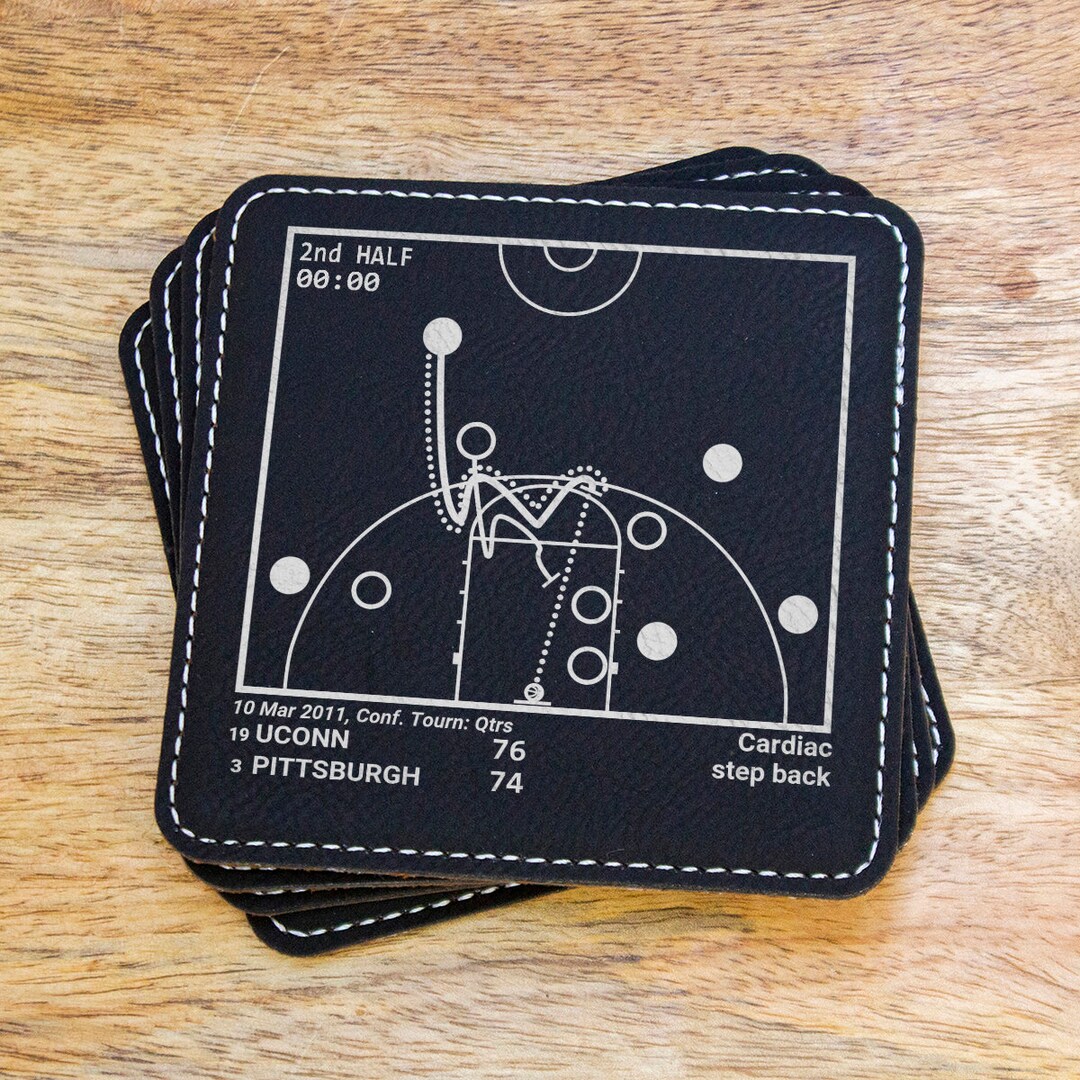 Greatest UCONN Basketball Plays: Leatherette Coasters (set of 4) - Etsy