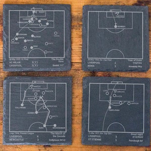Greatest Liverpool Plays: Slate Coasters Set of 4 | Etsy