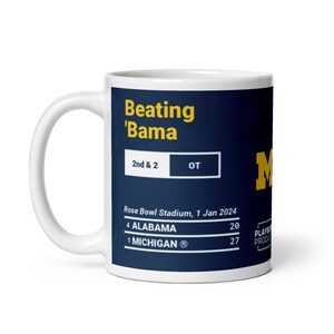 Greatest Michigan Football Plays Mug: Beating 'bama (2024) - Etsy