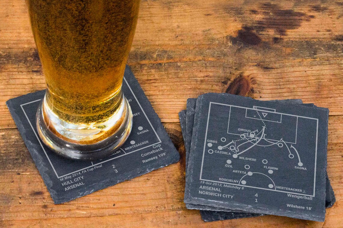 Greatest Arsenal Modern Plays: Slate Coasters set of 4 - Etsy