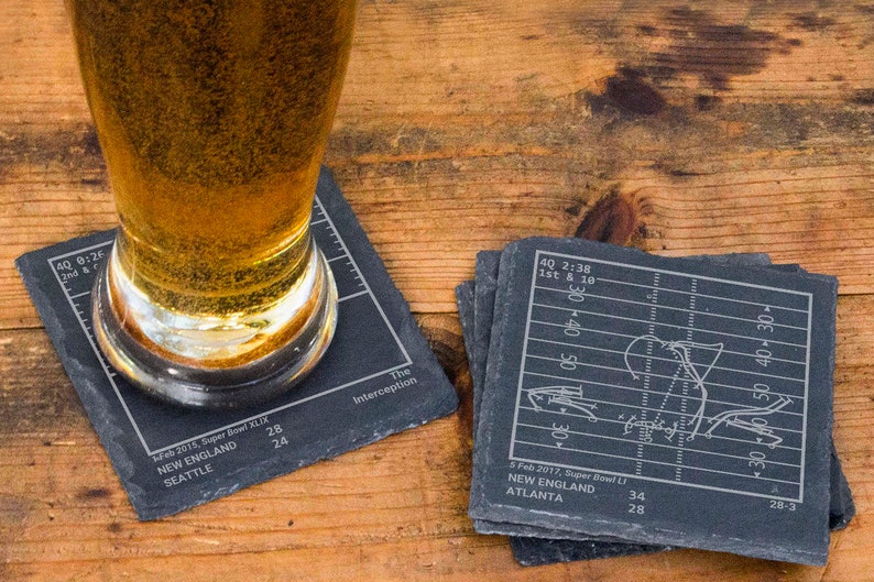 Greatest Patriots Plays: Slate Coasters (set of 4) - Etsy