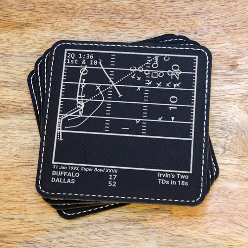 Greatest Cowboys Plays: Slate Coasters set of 4 - Etsy