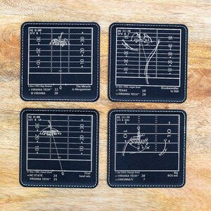 Greatest Virginia Tech Football Plays: Leatherette Coasters (set of 4 ...