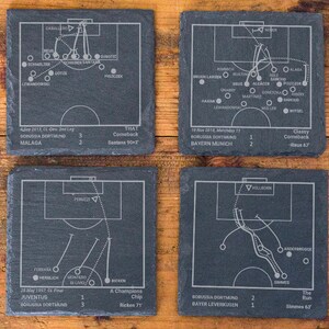 Greatest Borussia Dortmund Plays: Slate Coasters set of 4 - Etsy