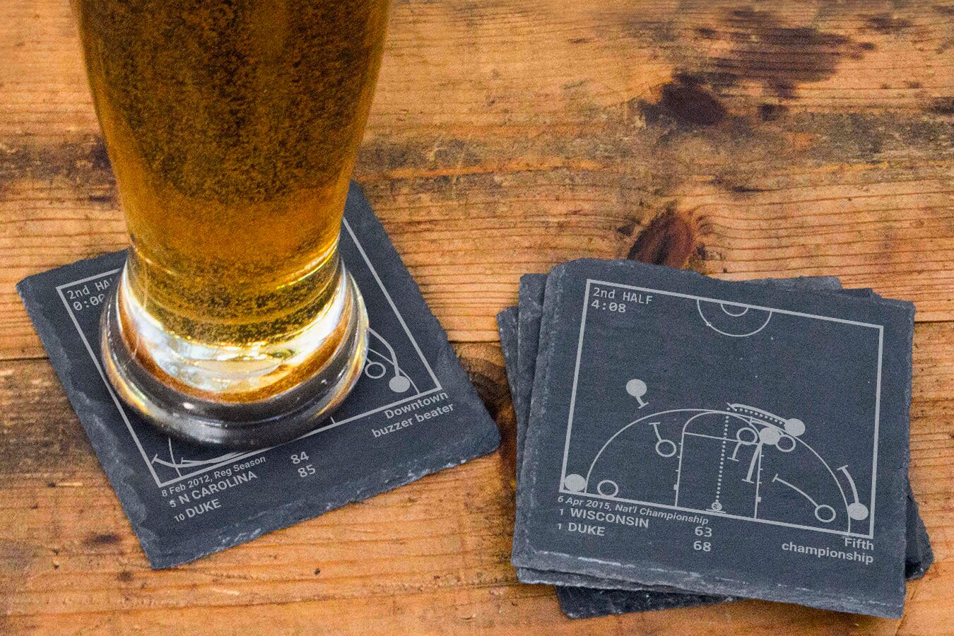Greatest Duke Basketball Plays: Slate Coasters set of 4 - Etsy