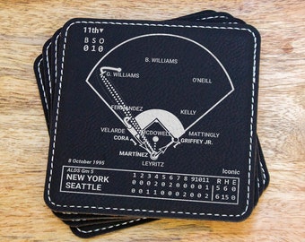 Greatest Dodgers Plays: Slate Coasters set of 4 - Etsy