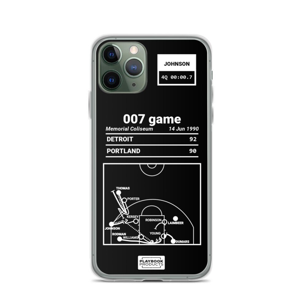 Greatest Pistons Plays Iphone case: 007 Game (1990) - Etsy