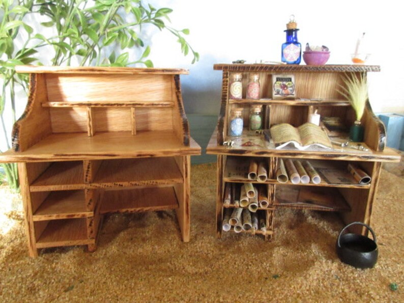 Miniature Old World Mapmaker's Desk Unadorned OOAK Fairy - Etsy